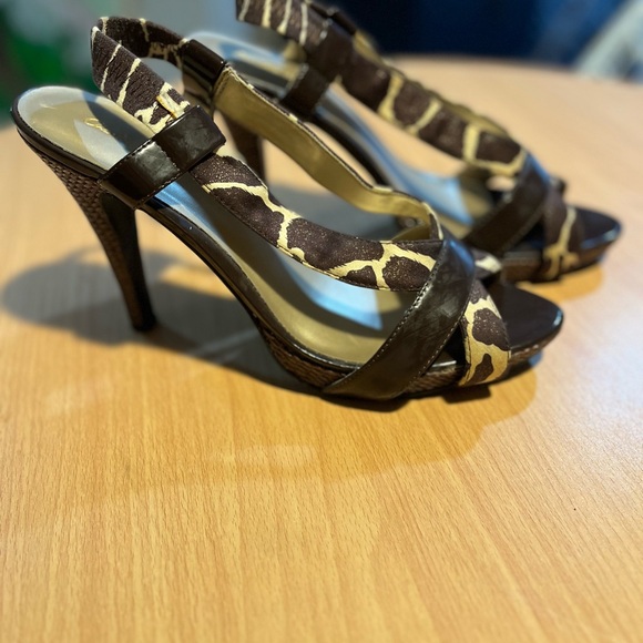 Charlotte Russe | Shoes | Giraffe Print Brown And White Charolette ...